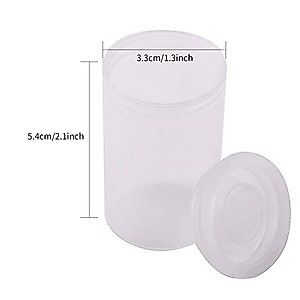 35mm Caliber Plastic Film Canisters-20pc (Clear)