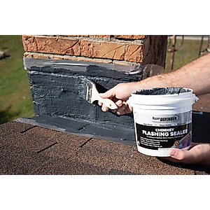 MasonryDefender Chimney Flashing Sealer - Flexible Coating That Protects Chimney Flashings from Water Leaks