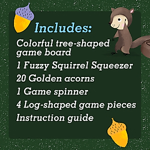 Educational Insights Special Edition The Sneaky, Snacky Squirrel Game, Preschool & Toddler Board Game for Kids 3-5 Years, Color Matching, Fine Motor Skills