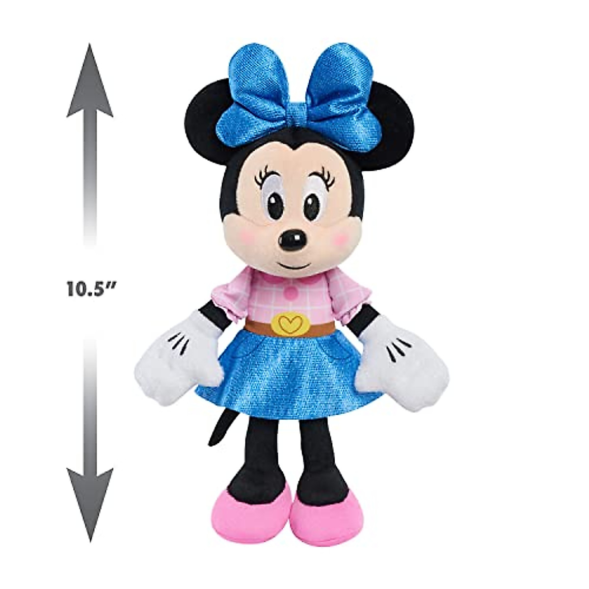Disney Junior Minnie Mouse Small Plush Stuffed Animal, Officially Licensed Kids Toys for Ages 2 Up by Just Play