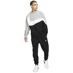 Nike Men's NSW Club Jogger, Black/Black/White, Medium