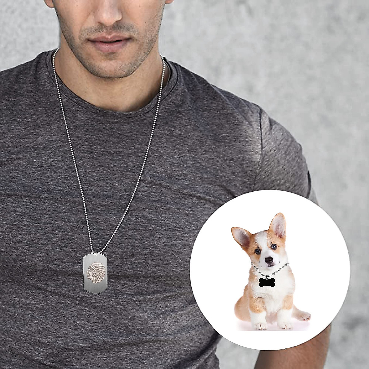 Stainless Steel Ball Chain, Necklace Chain Ball Bead, 55ft Bead Chain Ball Chain Bulk Bead Chain with 100 Pcs Matching Connectors Clasps for Necklace Hanging, Dog Tag, DIY Crafts, 2.0mm Diameter