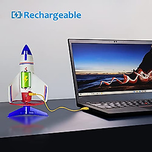 6 Year Old Kids Rocket Launcher Toy, 150 Feet of Flight Altitude Model Rocket Kits with Launch Set, Kids Rocket Ship, Remote Control Rocket Launcher