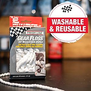 Finish Line Gear Floss Microfiber Cleaning Rope (Pack of 20 microfiber ropes)