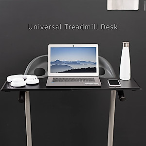 VIVO Universal Treadmill Desk, Ergonomic Platform for Notebooks, Tablets, Laptops, and More, Workstation for Treadmill Handlebars up to 31 inches, Stand-TDML2