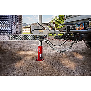 Fastway FLIP 88-00-4500 Trailer Tongue Automatic Fold-Up Jack Foot Plate for 2 1/4" Jacks-4" Extension (2-Inch Inner Jack Tube)