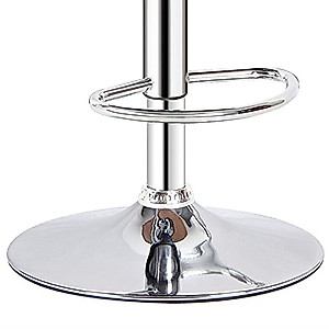 AC Pacific Bar Stool, Modern Adjustable Barstool with Full 360° Swivel Motion and Hydraulic Lift, Adjust Seat Height Range from 24" to 32", for Kitchen Counter or Bar Tables