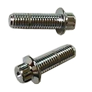 10 M 8-1.25 x 26mm 12 Point Flange Bolts, Class 10.9 Chrome