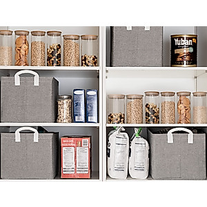 StorageWorks Storage Baskets for Shelves, Foldable Storage Bins with handles, Fabric Closet Bins for organization