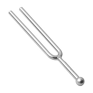 uxcell Metal Tuning Fork - 523 Hz Guitar Tuning Fork for Stress Relaxation, C Tone Musical Instruments Fork for Violin Piano Tuner Sound Device, Silver