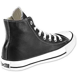 Converse Unisex Chuck Taylor All Star Leather High Top Shoe Black 11 M US, 13 Women/11 Men