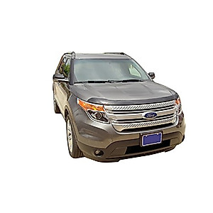 Auto Ventshade [AVS] Aeroskin Hood Protector | 2011 - 2015 Ford Explorer, Low Profile/Flush - Smoke | 322045