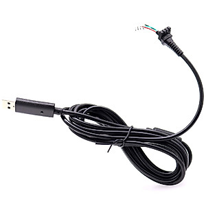Deal4GO 6.5FT 4-pin USB Controller Cable Pinout for Xbox 360 Wired Controller Replacement Lead (NO Packaging)