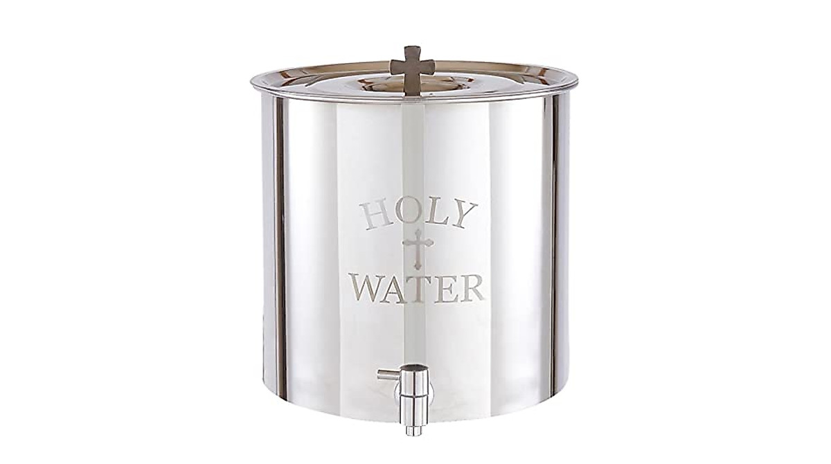 Durable 5 Gallon Stainless Holy Water Receptacle