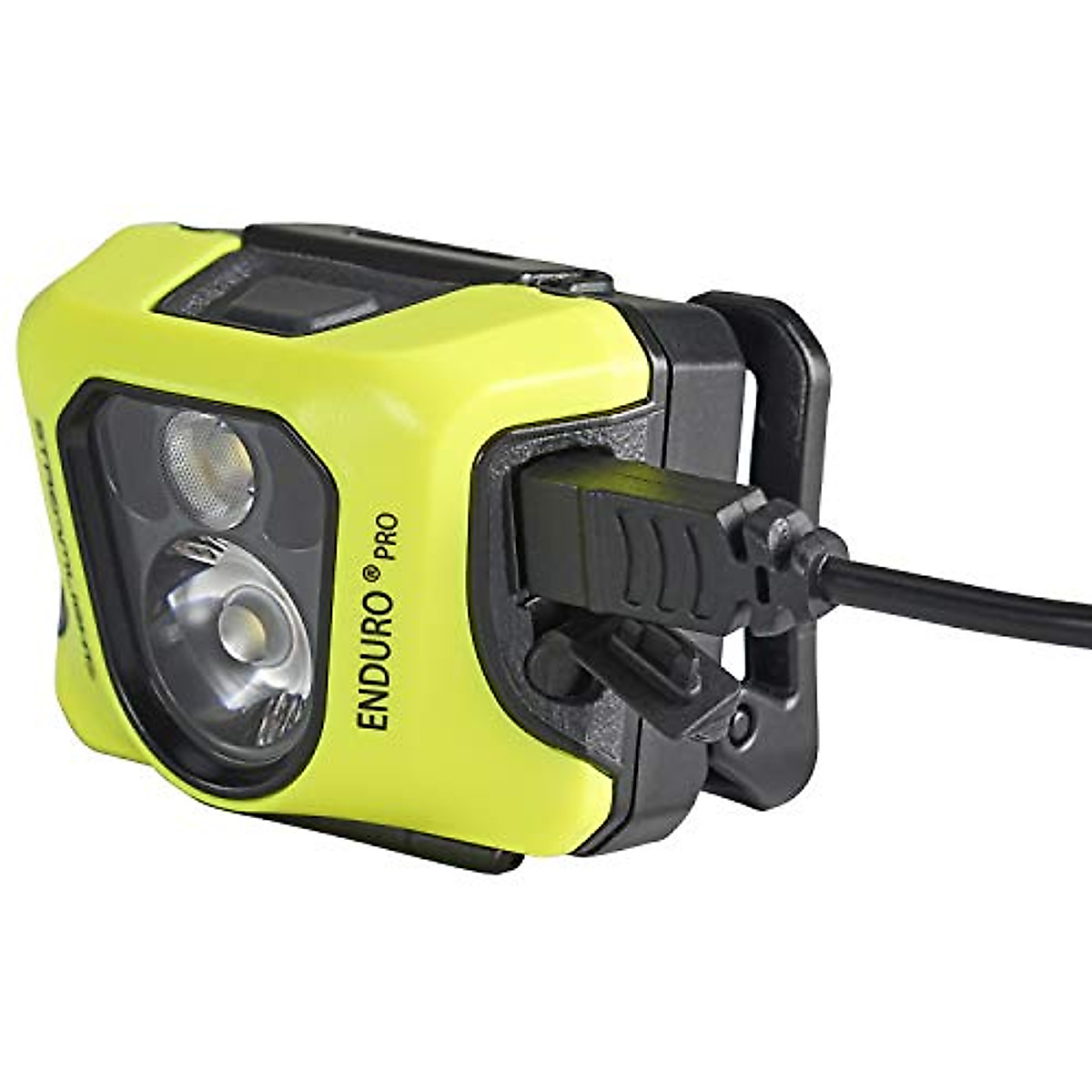 Streamlight 61436 Enduro Pro USB Rechargeable Multi-Function Head Lamp with Elastic and Rubber Head Strap and 3M Dual Lock, Yellow