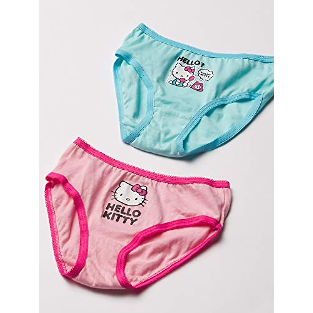 Hello Kitty Girls' 100% Combed Cotton Underwear 7pk and 10pk Panties in 2/3T, 4T, 4, 6 and 8, Hk10pk