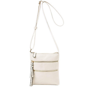 Fanaztee Lightweight Pu Leather Crossbody Purses Bags Small Purse with Multi Pockets for Women Girls