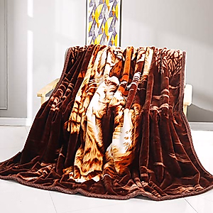 Tiger Blanket Mink Blanket Korean Blanket Heavy Blankets Queen Size Tiger Throw Blanket Korean Mink Blanket Tiger Statue Animal Blanket Bed Warm Blanket Full Queen Animal Blankets Mexican Blanket