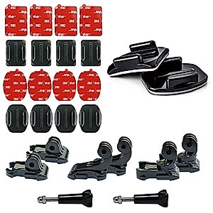 Helmet Adhesive Sticky Mount for Insta360, 3M Sticky Pads Mounts Compatible with Gopro, Insta360 ONE X3, X2, X, RS, R, GO 2 and DJI OSMO Action 2 Helmet Attachment