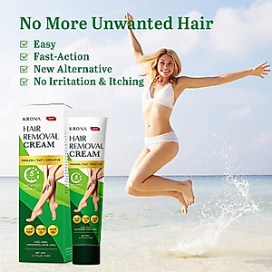 REJOPES Hair Removal Cream - Painless Flawless Depilatory Cream, Gentle & Soothing for Women and Men, 110g