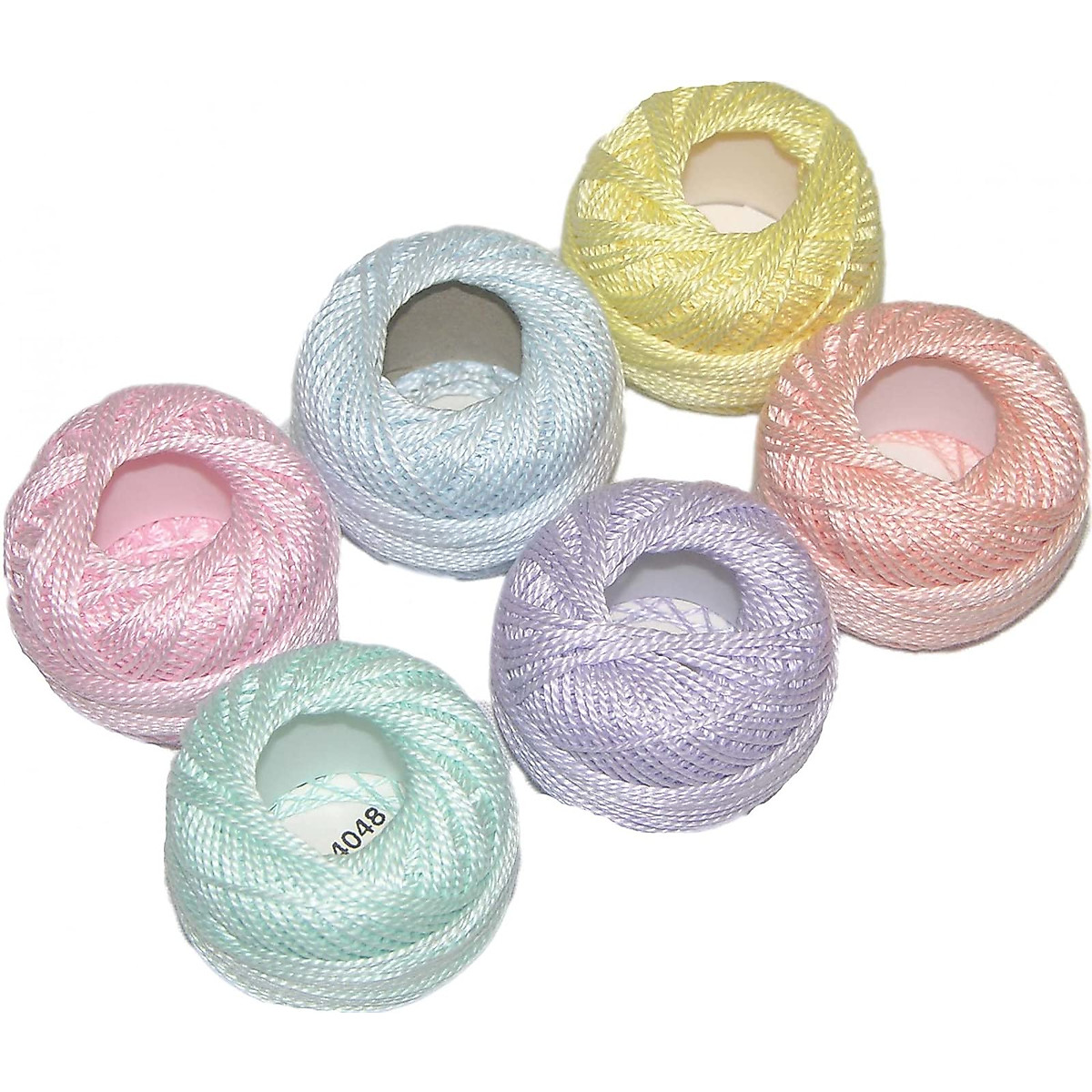 Presencia Finca Perle Cotton Size #8 Thread Sampler Pack for Sashiko, Embroidery, and Quilting (Pastels)