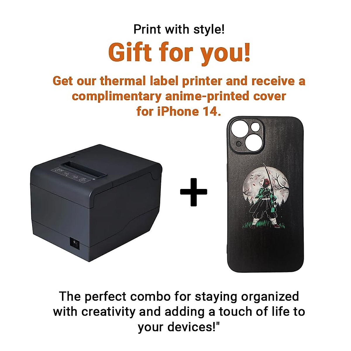 ZY808 Receipt Printer - 80mm POS Thermal Printer with WiFi USB LAN Connection, Support iOS, MAC, iPhone, Android, PC and Support Ebay, Amazon, Shopify, Etsy, USPS Integration.