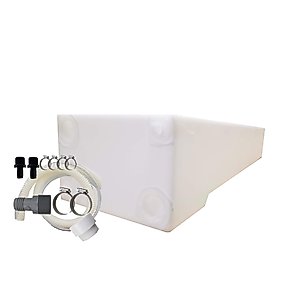 Class A Customs | Under Mount 20 Gallon RV Concession Fresh and Gray Water Holding Tank & Plumbing Kit UM-2000-BPK