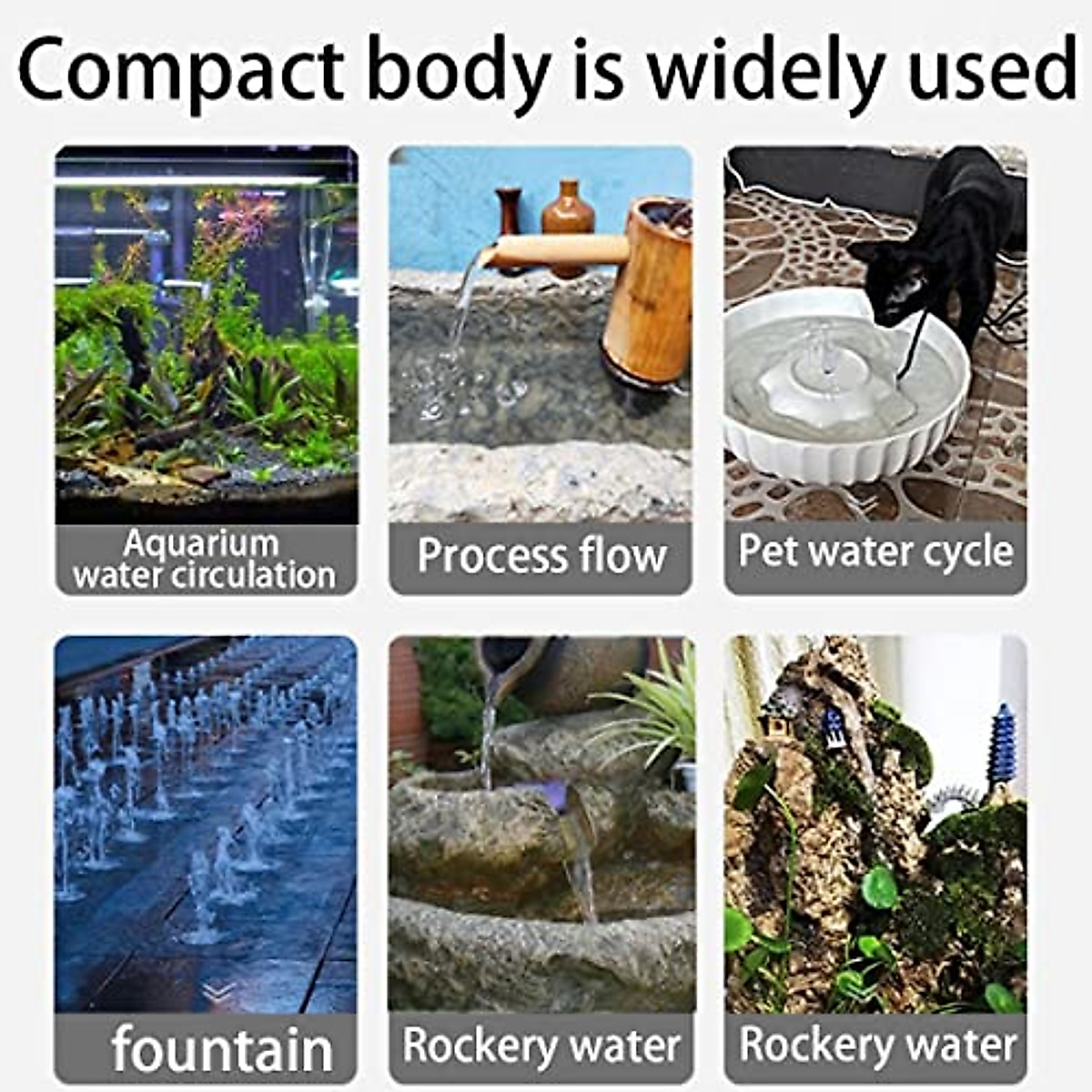 Gikfun 3.5-9V USB Mini Submersible Water Pump Replacement Pump for Aquariums, Fish Tank EK1527