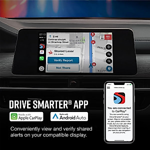 Cobra Smart Dash Cam (SC 100) - Full HD 1080P Resolution, Built-in WiFi & GPS, 140 Degree View, Live Police Alerts, Incident Reports, Emergency Mayday, Drive Smarter App, 8GB SD Card Incl., black