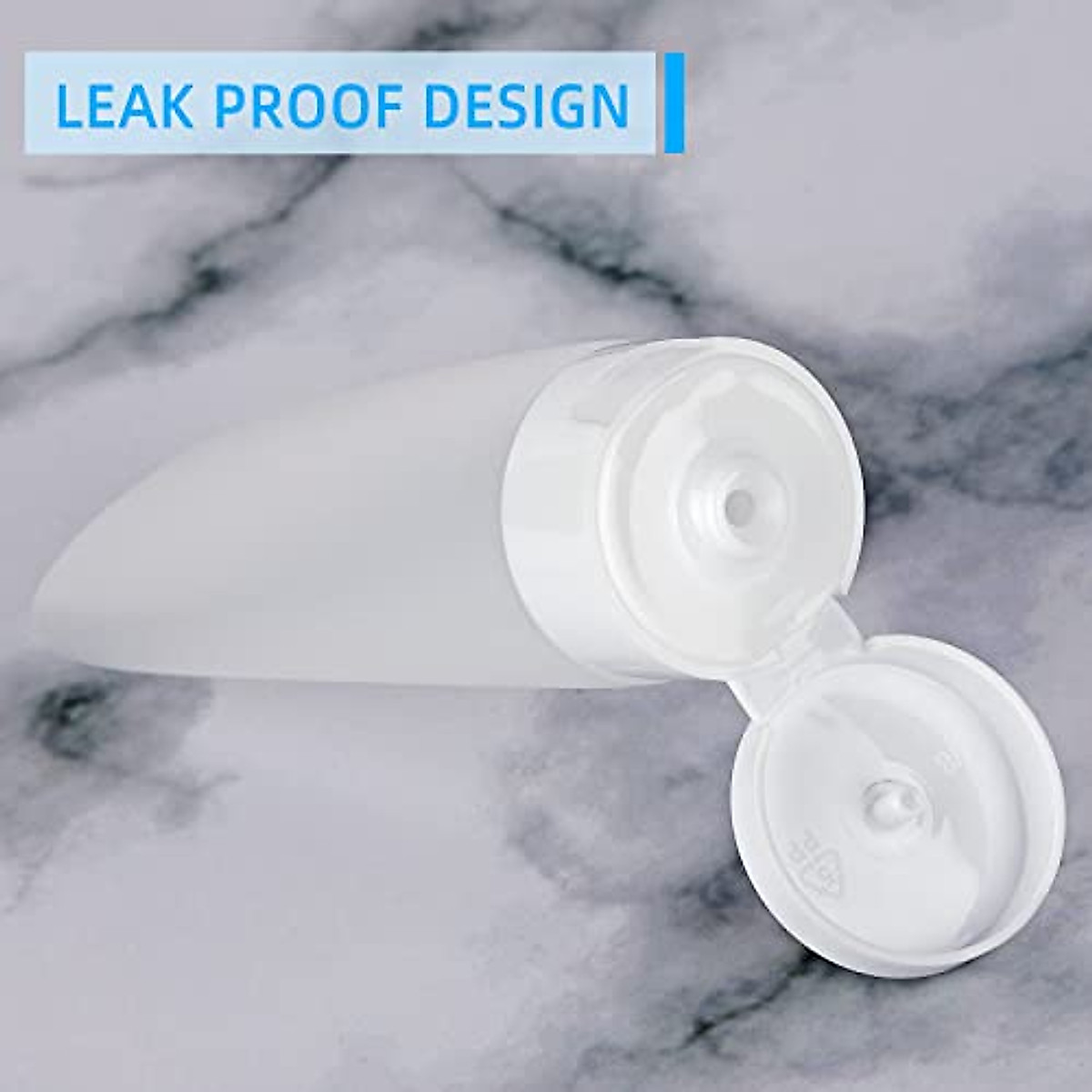 TSA Approved Travel Bottles Set for Toiletries Travel Size Containers Kit 4 Pack Portable Leak Proof Refillable Squeeze Cosmetic Airplane Essential Shampoo Hair Conditioner Body Lotion Bath Shower Gel