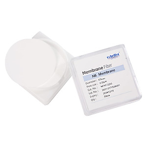 COBETTER 100 Pieces/Pack Nylon Disc Membrane Filters 47mm Diameter 0.45µm Pore Size pH 3-14