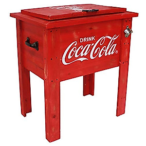 Leigh Country CP 98100 Coca Cola Vintage Cooler, 54-Quart, Red