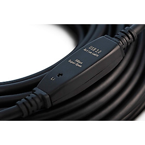 MutecPower 50 Feet Active USB Extension Cable 3.0 Male to Female with 2 Extension chipsets Signal Booster - Active Extension/Repeater Cord 15 Meters / 50 Feet (AC Power Supply Included)