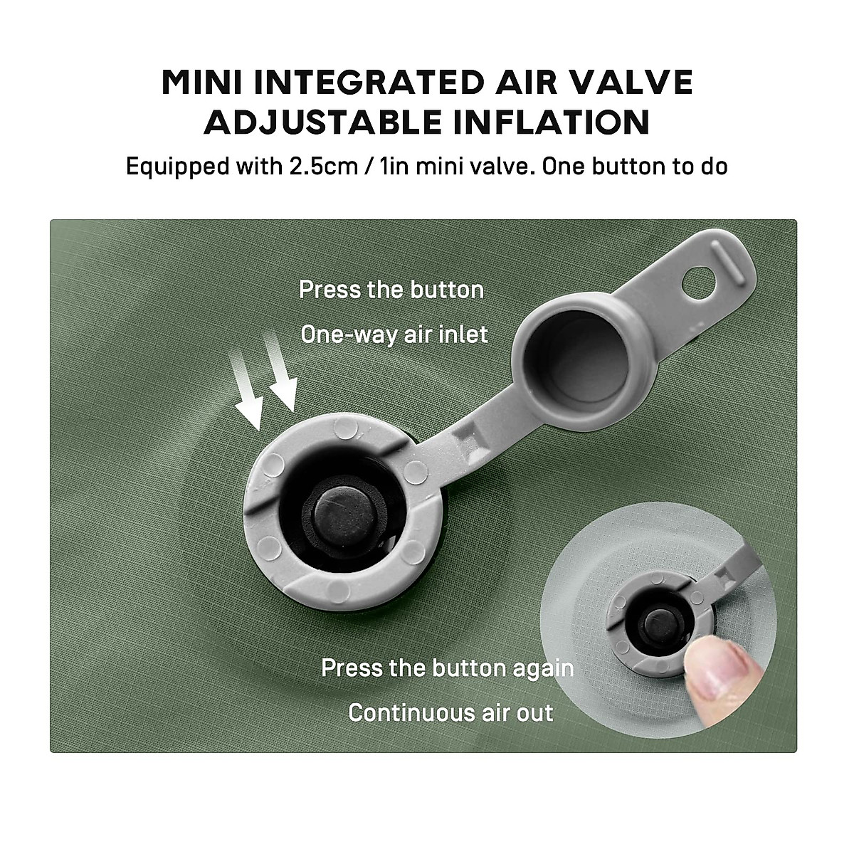 Portable Inflatable Seat Cushion, Lightweight Camping Air Sitting Pad with Storage bag and Repair Cloths, Waterproof Air Bleacher Seat Cushion for Climbing Hiking Office Airplane Stadium Seat(Gray)