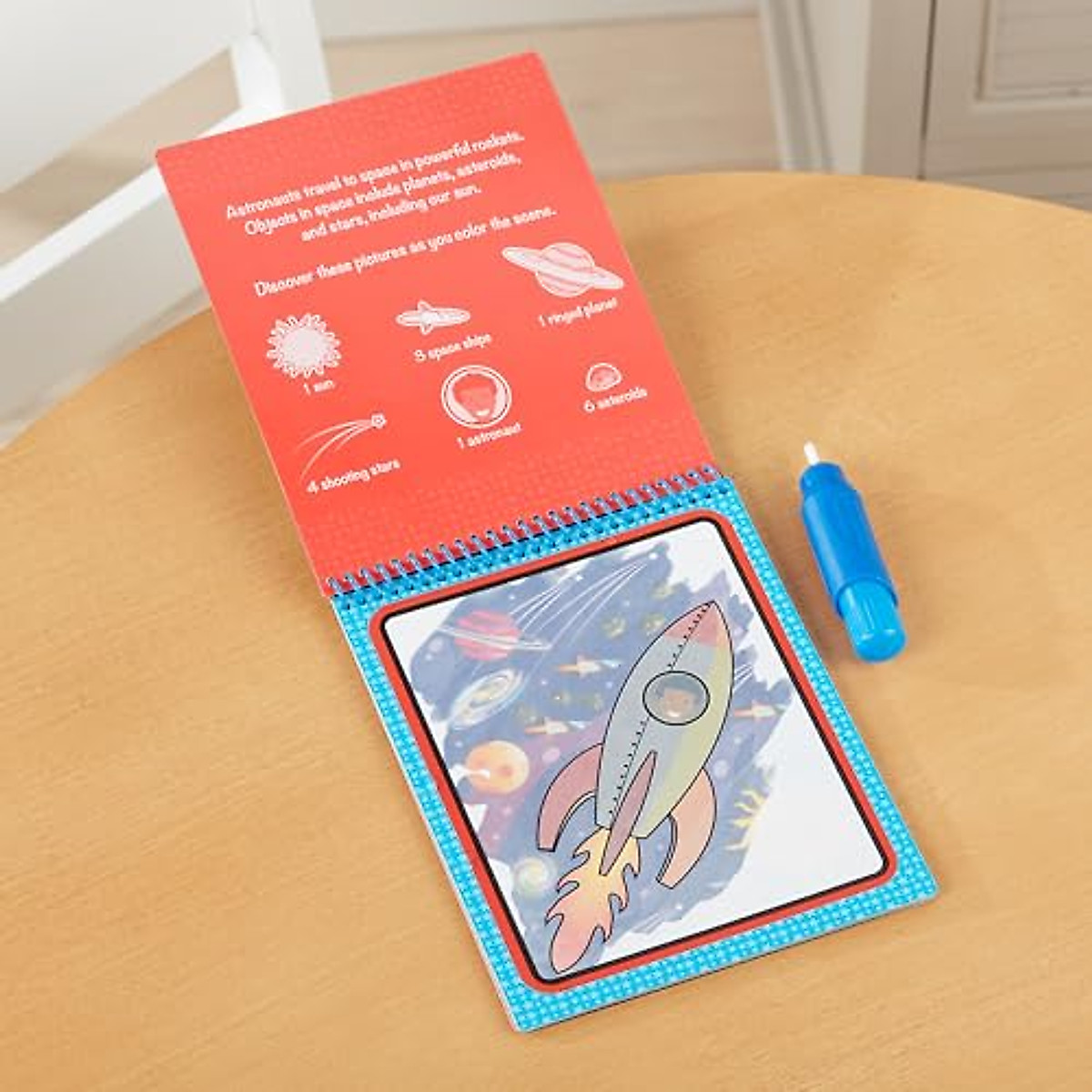 Melissa & Doug On the Go Water Wow! Reusable Color with Water Travel Toy Activity Pad with Chunky Water Pen 3-Pack (Dinosaurs, Adventure, Space) - FSC Certified