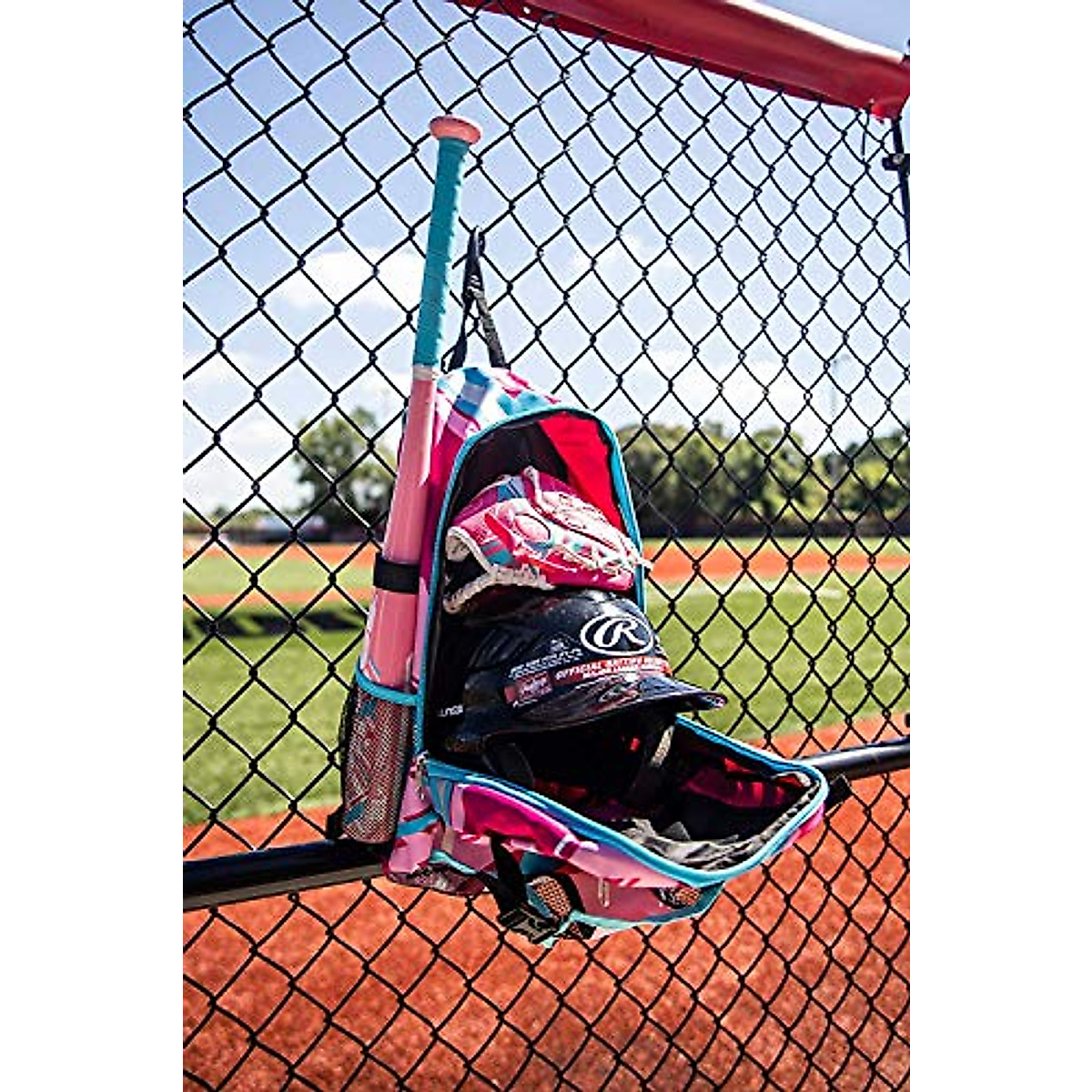 Rawlings | REMIX Backpack Equipment Bag | T-Ball & Youth Baseball / Softball | Pink