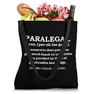 Paralegal Definition Funny Legal Assistant Graduate Tote Bag