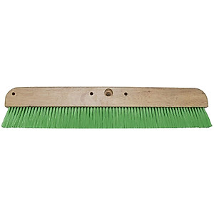 MARSHALLTOWN Wood Backed Concrete Broom, Green Nylon Bristles, 36 Inch, Fine Finish, Made in USA, 6561