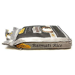 Asian Kitchen Silver White Basmati Rice Extra Long Aged 20lbs (9.08kg) ~ All Natural | Gluten Friendly | Vegan | Indian Origin | Export Quality