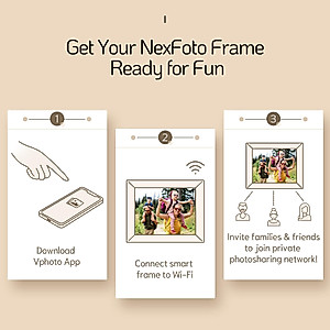 NexFoto 16.7 Inch Extra Large Digital Picture Frame Dual WiFi 32GB Digital Photo Frame HD IPS Touch Screen, Remote Control, Auto-Rotate, Share Photos Video via App & Email, Gift for Grandparents