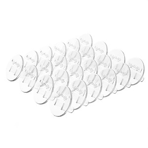 Baby Buddy Outlet Plugs, Clear, 24-Count