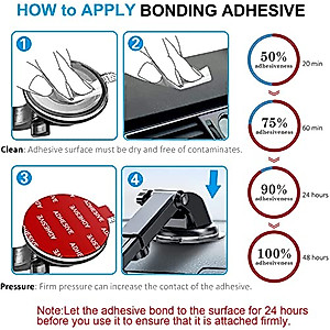 Sticky Adhesive Replacement for Windshield Camera Holder, AZXYI 6pcs 2.76''(70mm) VHB Circle Double-Sided Adhesive Tapes for Dashboard Suction Cup Mount, Mounting Disk Pads, Dash Cam/GPS/Sucker Holder