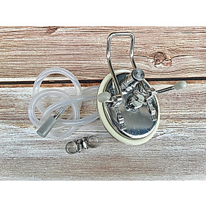 Semfeil Brew Corny Keg Carbonation Keg Lid New Replacement Corny Keg (Soda Keg) Lid Carbonation Stone Beer Force Carbonation Keg Lid Diffusion Stone Carbonating Keg Lid Carbonator