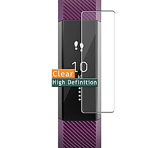Vaxson 4-Pack Screen Protector, compatible with Fitbit Alta/Fitbit Alta HR TPU Film Protectors Sticker [ Not Tempered Glass ]