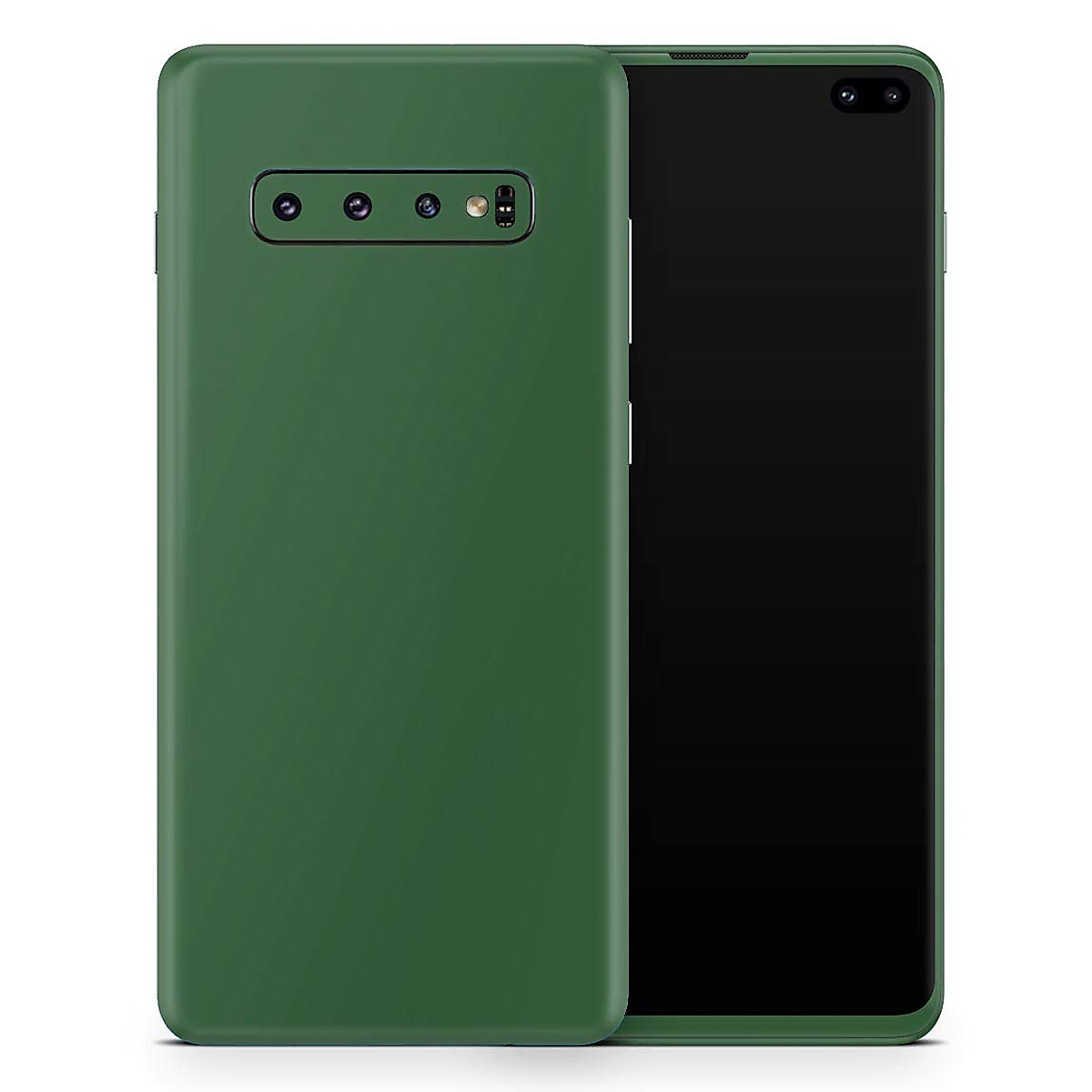 DesignSkinz Solid Hunter Green | Protective Vinyl Decal Wrap Skin Cover Compatible with The Samsung Galaxy S20 (Full-Body, Screen Trim & Back Glass Skin)