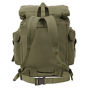 Rothco Canvas European Rucksack, Olive Drab