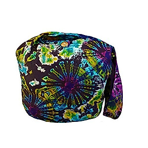 BenThai Products BTP! Tie Dye Sling Crossbody Shoulder Bag Purse Hippie Boho Blue Firework VK11