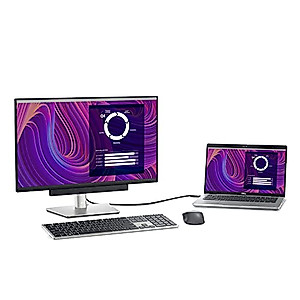 Dell P2423D Monitor - 23.80-inches QHD (2560 x 1440) 60Hz Display, sRGB 99%, 5ms Response Time, HDMI/DP/USB 3.2 Gen 1 Connectivity, Height/Tilt/Swivel/Pivot Adjustability, 16.7 Million Colors - Black