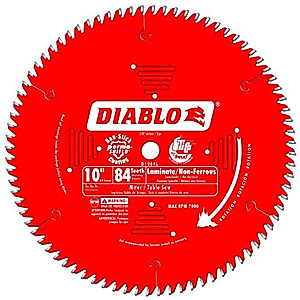 Freud D1084L 10" Dia 84t TCG Saw Blade w/5/8" Arbor
