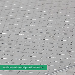 Titan Great Outdoors Griddle Cover Fits 36in Blackstone Grill, Diamond Plated Aluminum Flat Top Griddle Guard Cover